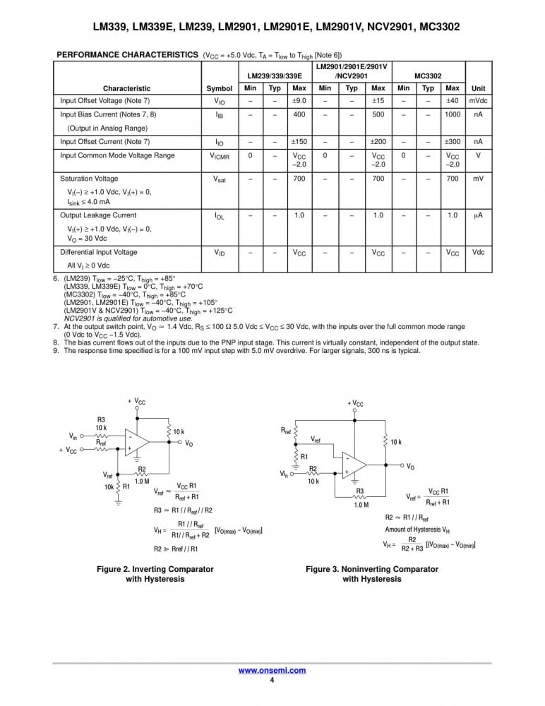 LM339 datasheet page 4