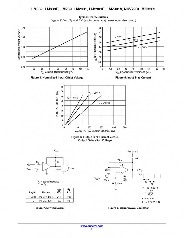 LM339 datasheet page 5