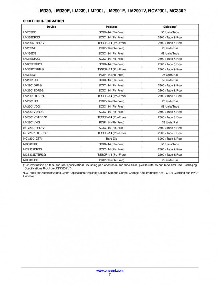 LM339 datasheet page 7