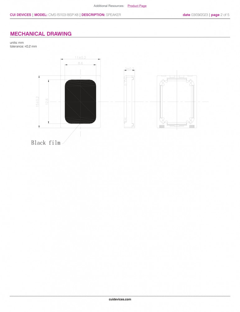 CMS-151103-18SP-X8 datasheet page 2