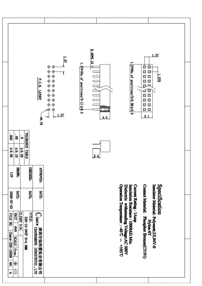 Ckmtw B-2201S10P-B121 technical drawing preview