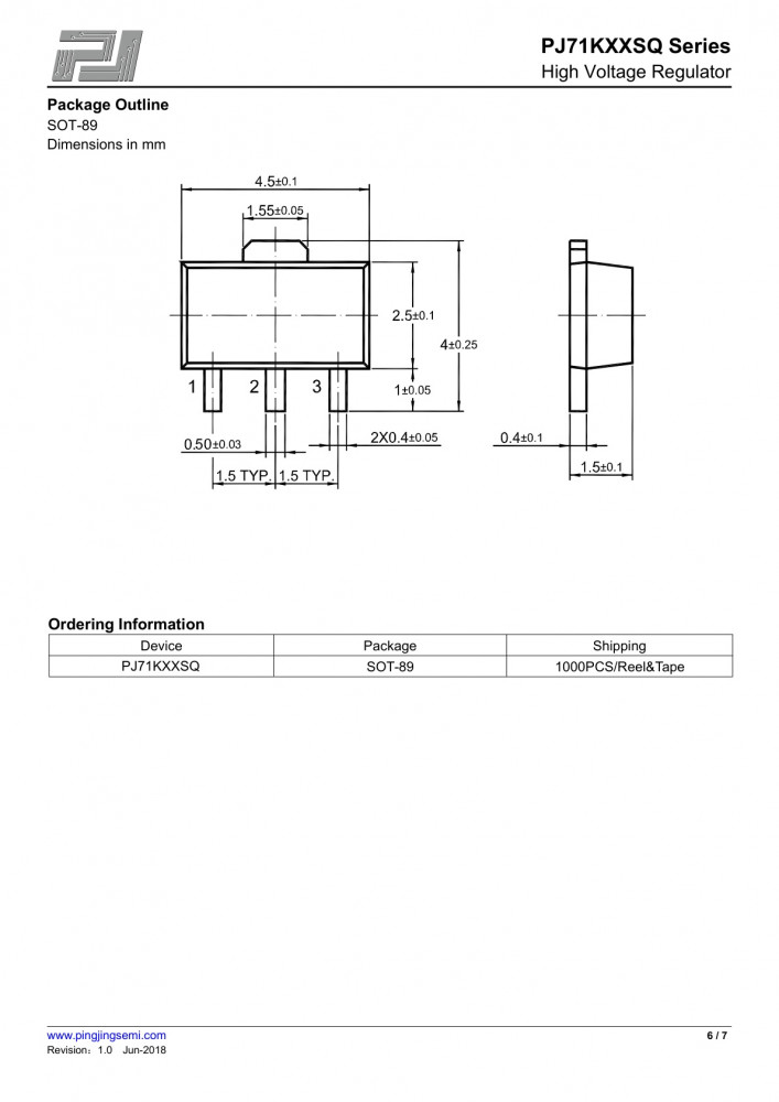 PJ71K33SQ datasheet page 6