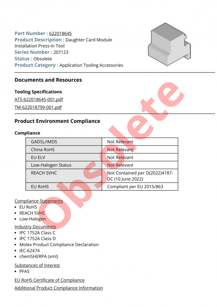 Tooling document page 1