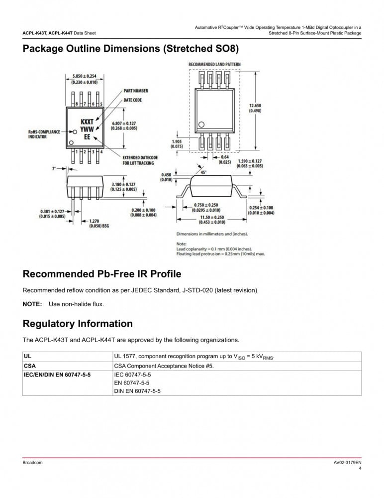 ACPL-K44T-000E datasheet page 4