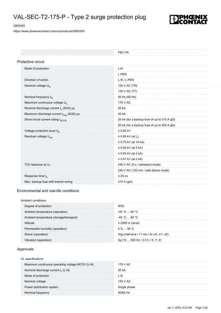 Phoenix Contact 2905355 technical document page 3