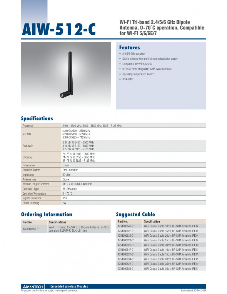 AIW-512-C product documentation page