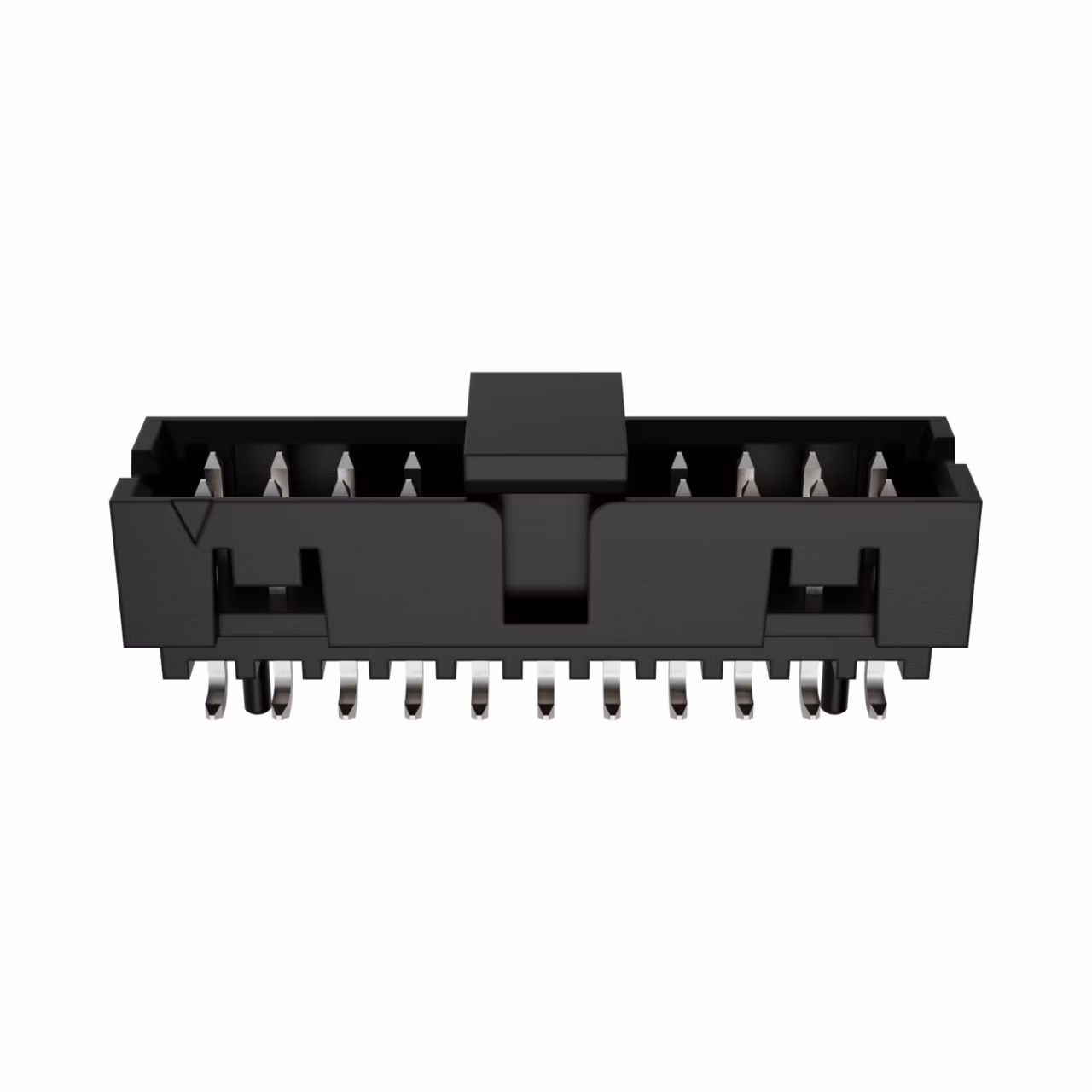 2.00mm Pitch, Milli-Grid PCB Header, Dual Row, Vertical, Surface Mount, Shrouded, 22 Circuits, 2.50µm Matte Tin (Sn) Plating, Dual Side Slots, Dual Friction Locks, Center Polarization, with Pegs, with Cap, Tube for sale