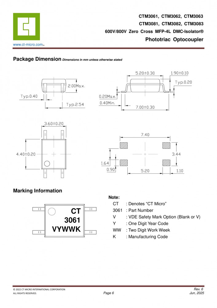 CTM3061 datasheet page 6