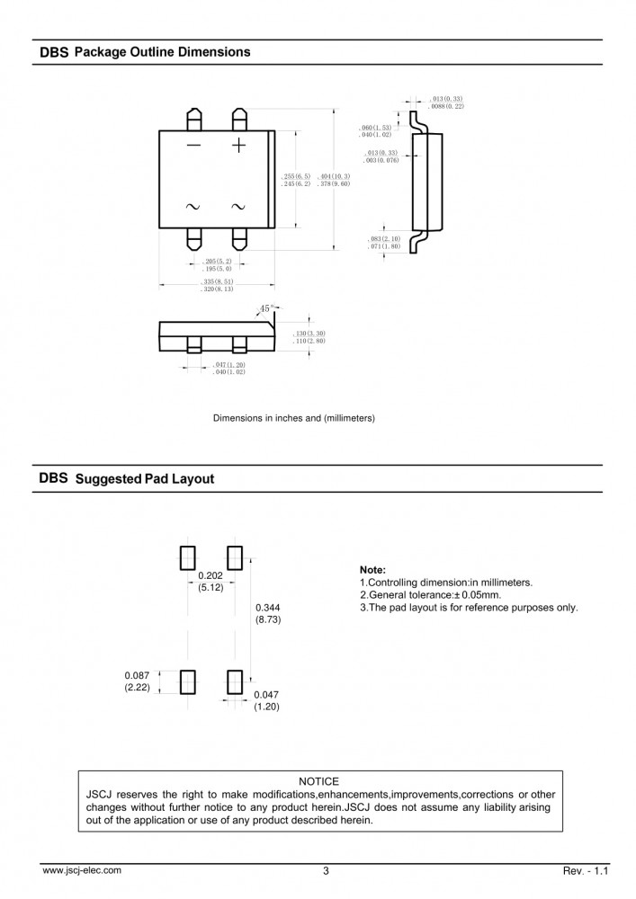 JSCJ DB201S datasheet page 3