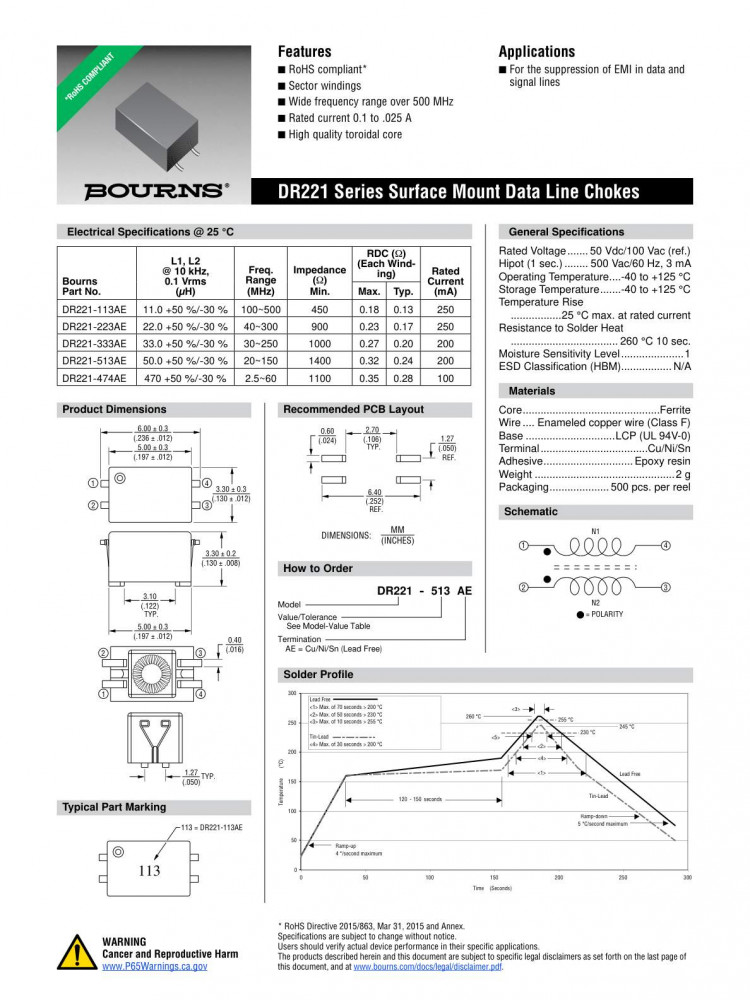 DR221 series technical document page 1