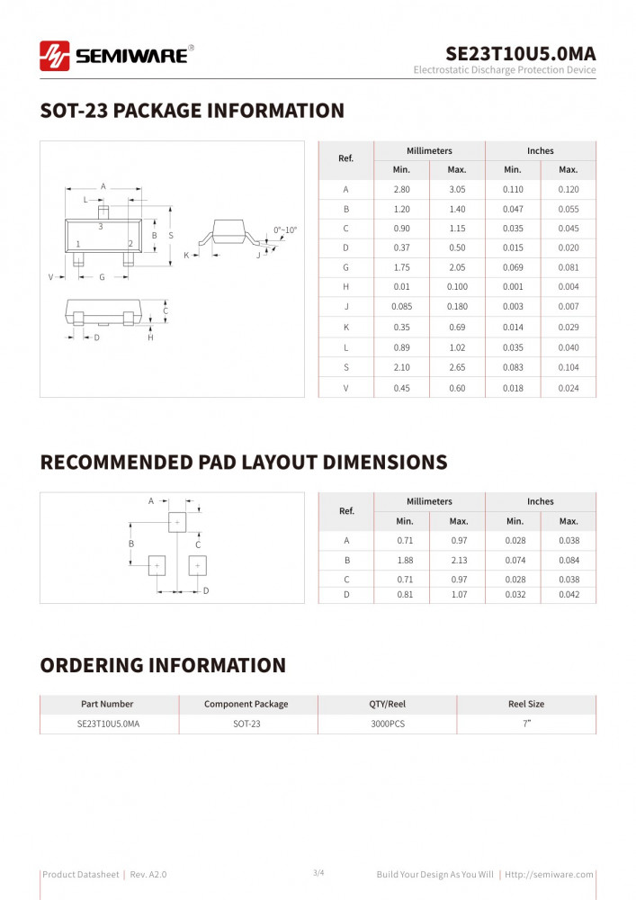 SE23T10U5.0MA datasheet page 3