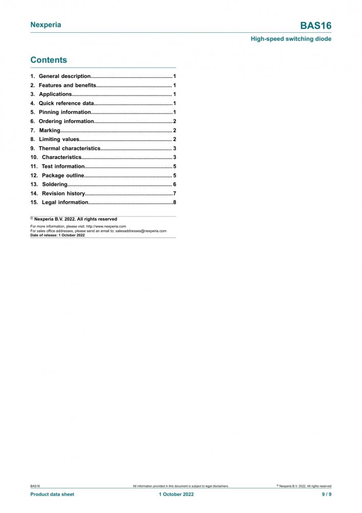 BAS16 datasheet page 9