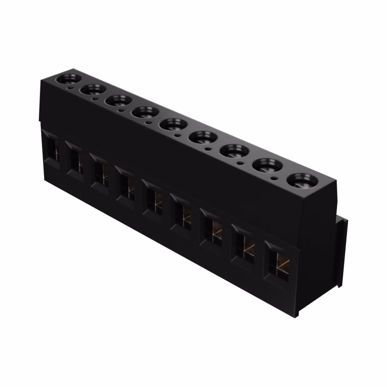 5.08mm Pitch Horizontal Fixed Mount PCB Terminal Block, 9 Circuits for sale