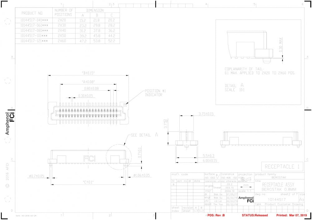 Amphenol 10144517 drawing page 2