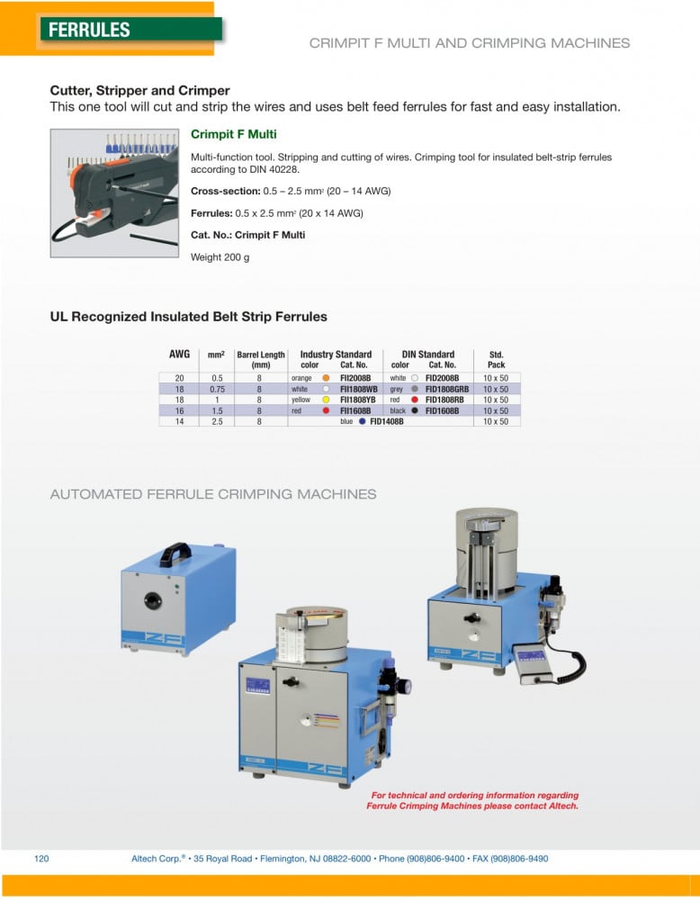 Altech ferrule document page 7