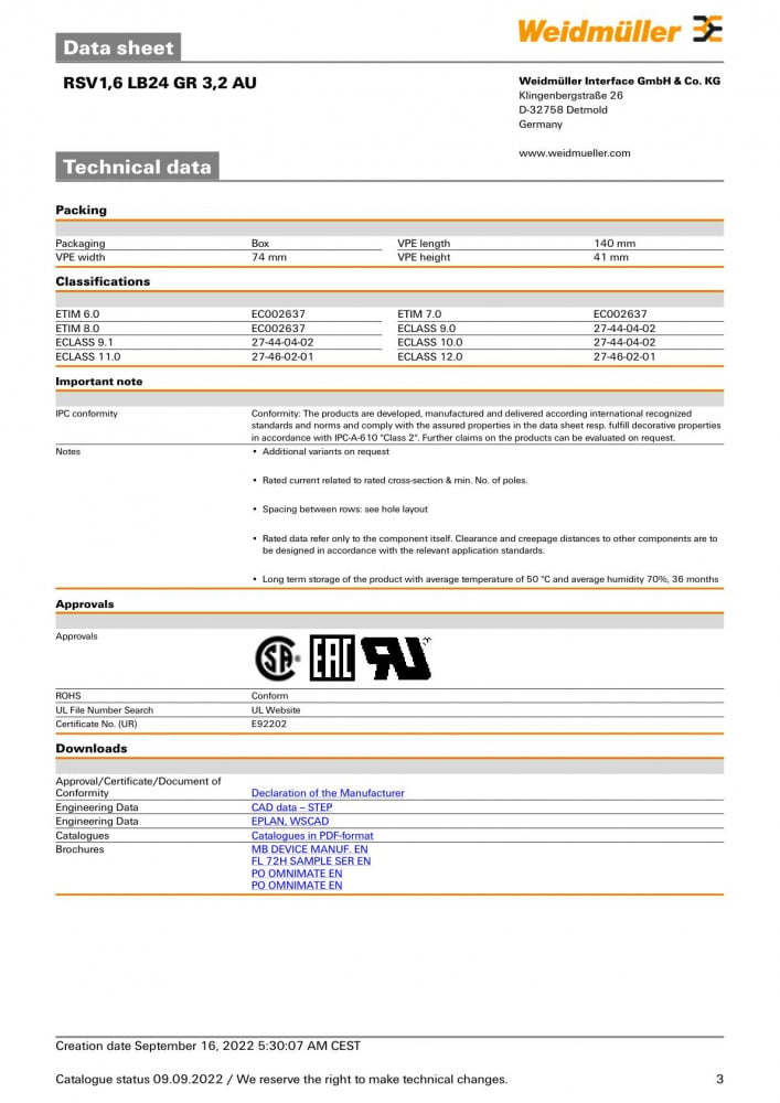WEIDMULLER 1445200000 document page 3