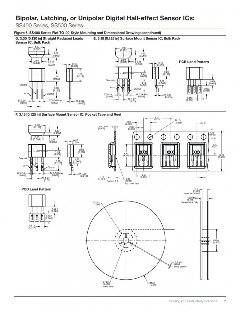 Honeywell SS443A datasheet page 7