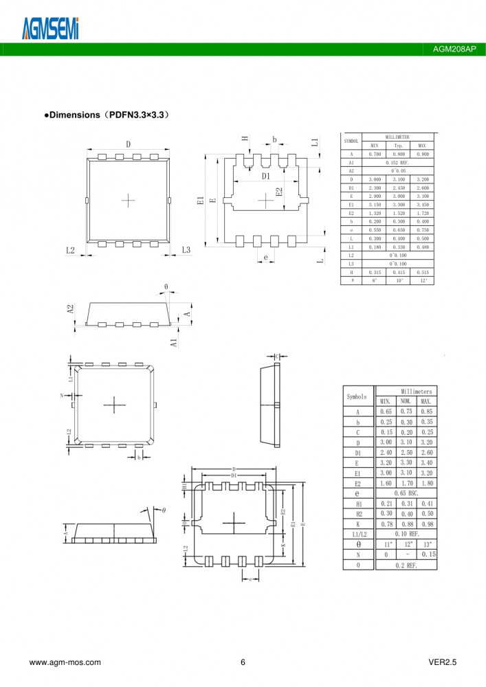 AGM208AP datasheet page 6