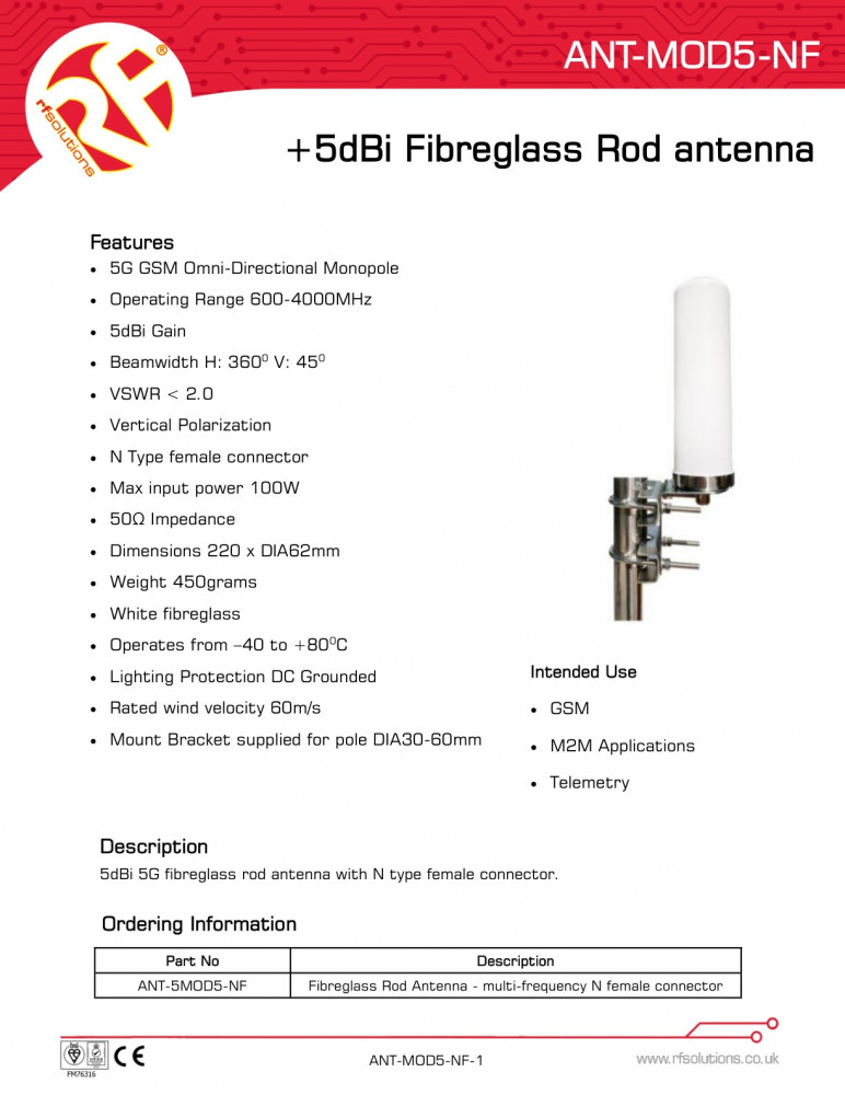 ANT-MOD5-NF technical document page 1