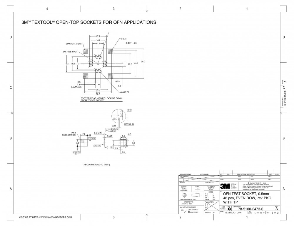 3M 248-5205-01 customer drawing page 2