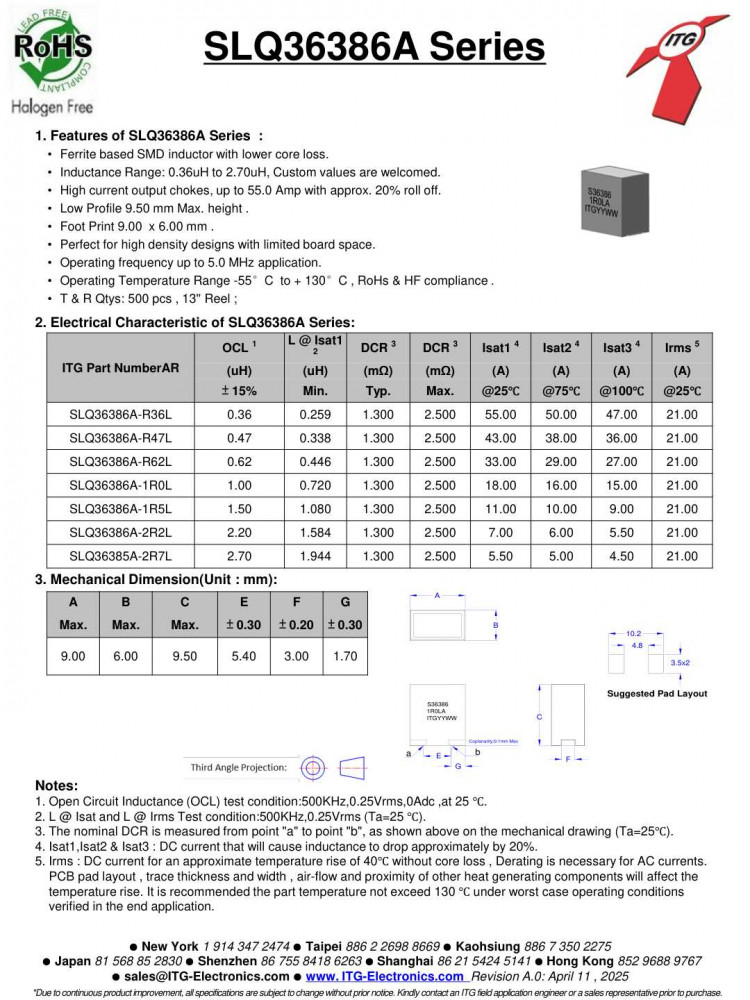 SLQ36386A technical document page 1