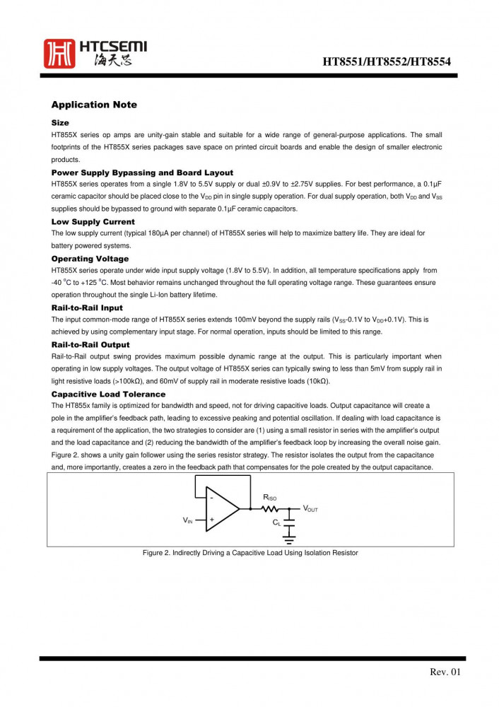 HT8552ARZ datasheet page 6