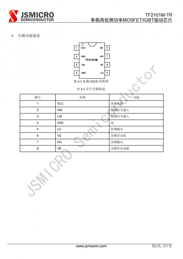 TF2101M-TR datasheet page 2