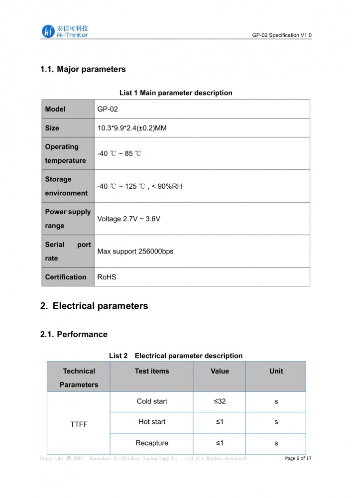 GP-02 specification document page 6