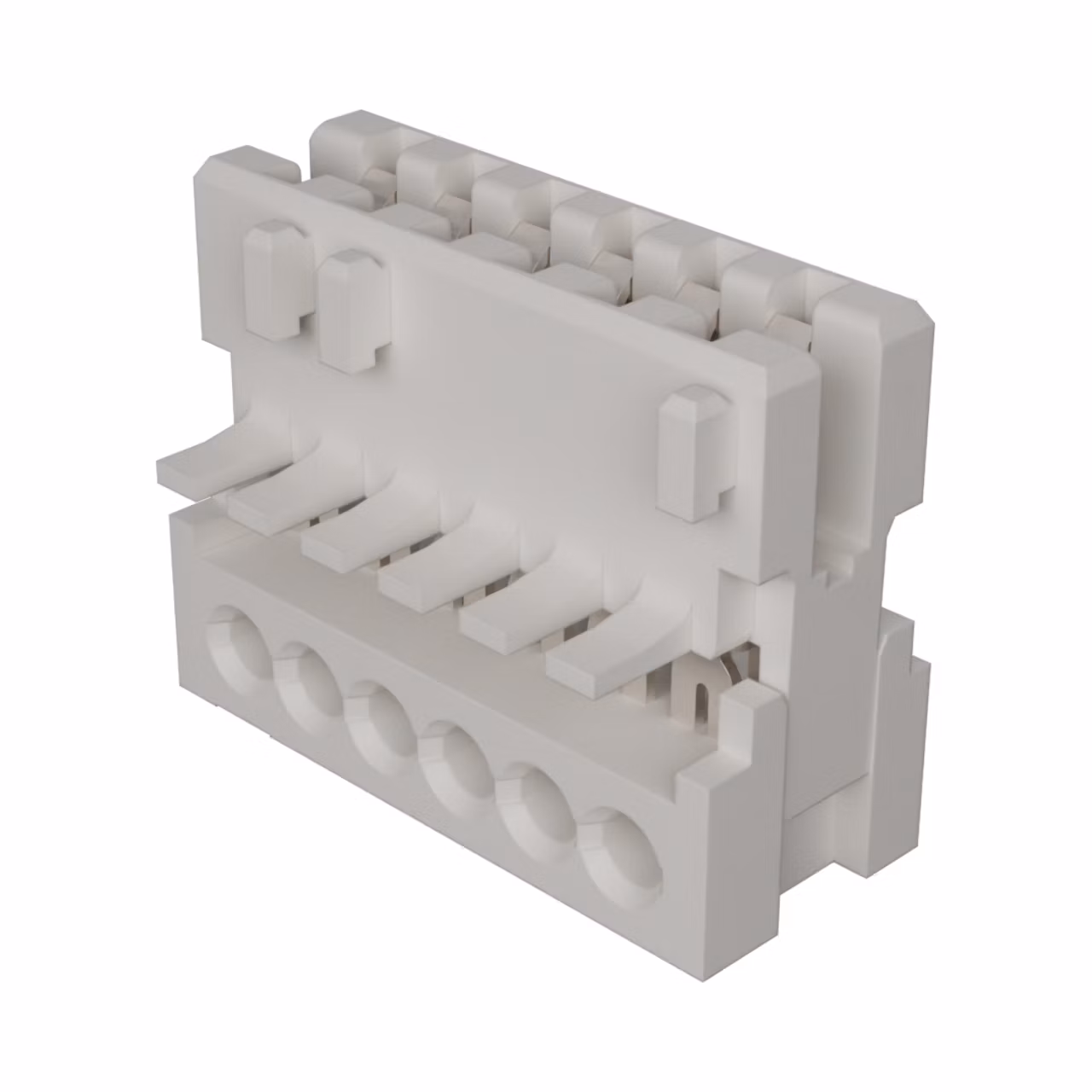 Appli-Mate RAST 2.5 Female Connector, 2.50mm Pitch, 6 Circuits, Positions A, D, E & F Removed, Open Endwalls for sale