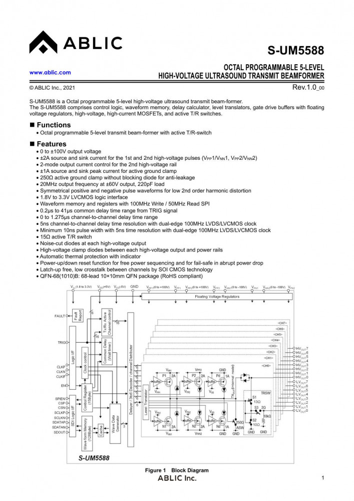 S-UM5588 technical document page 1