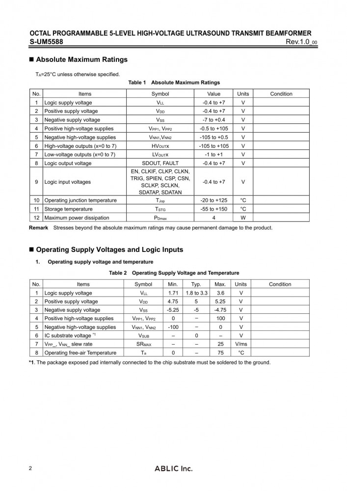 S-UM5588 technical document page 2