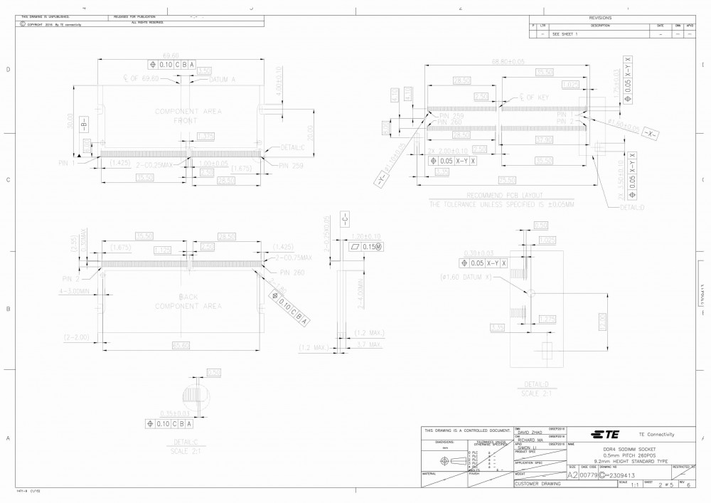 TE Connectivity 2309413 drawing page 2