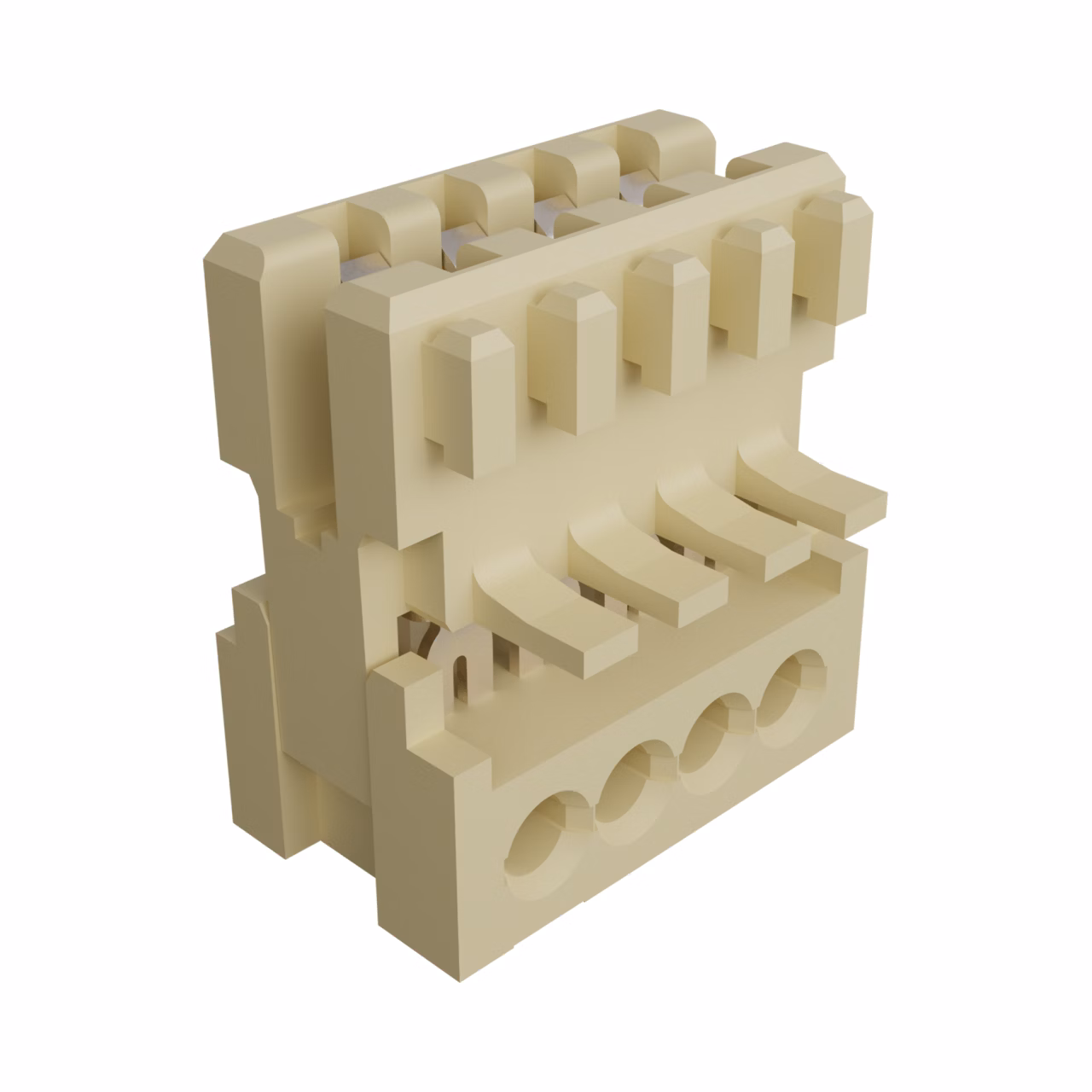 Appli-Mate RAST 2.5 Connector, 2.50mm Pitch, Female, 4 Circuits, All Position Keys, Open Endwalls for sale