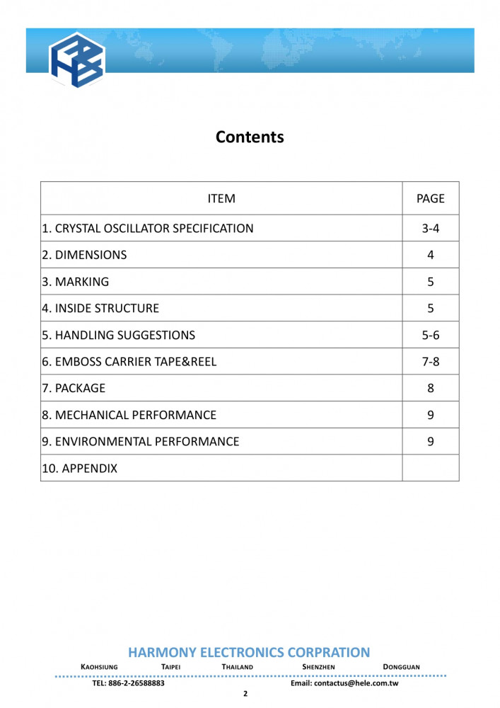 SSW024576I3CH datasheet page 3