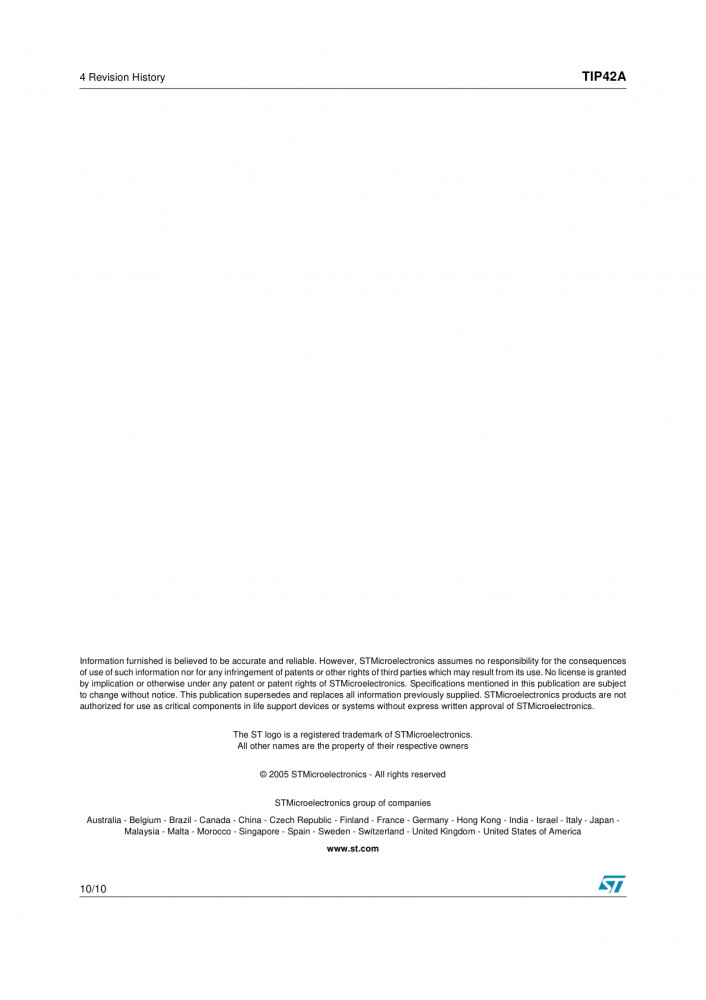 TIP42A datasheet page 10