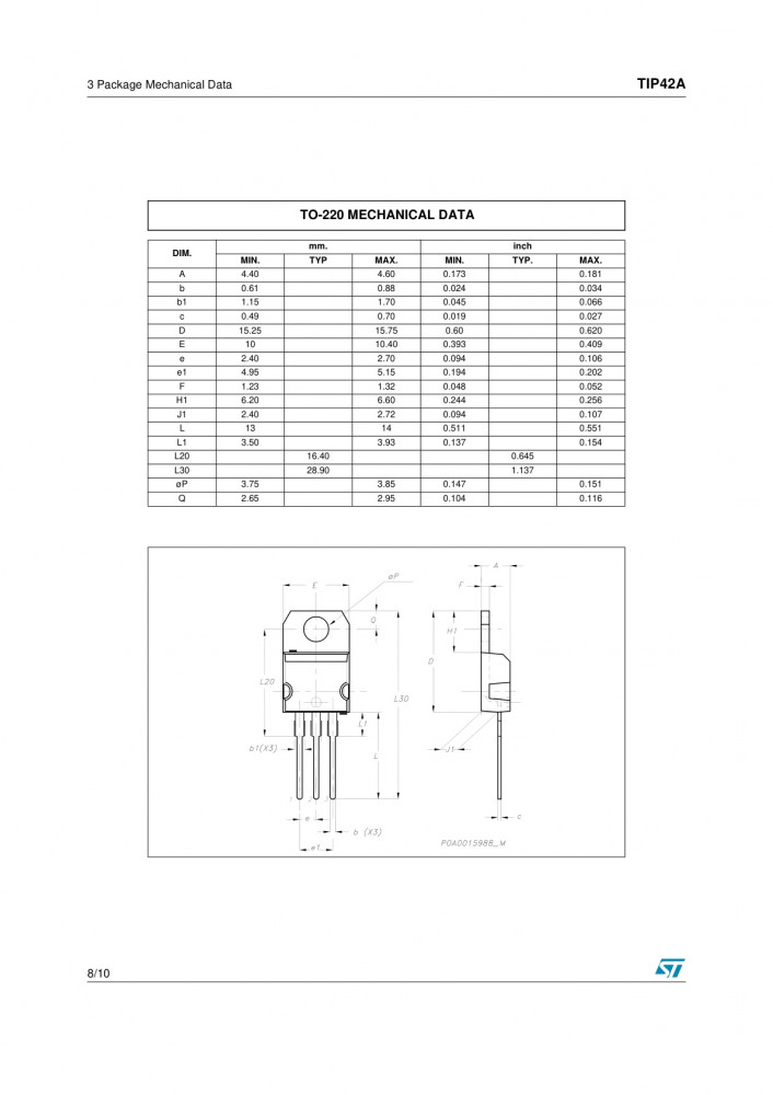 TIP42A datasheet page 8