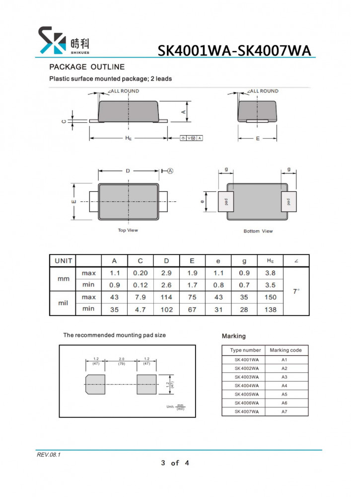 SK4001WA datasheet page 3