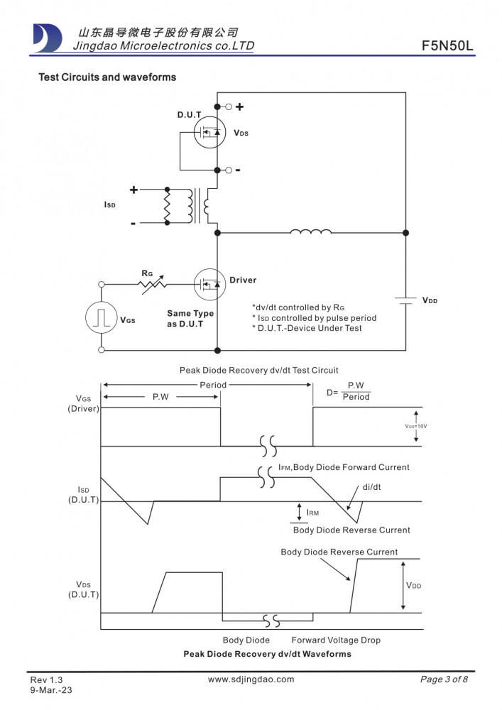 F5N50L datasheet page 3