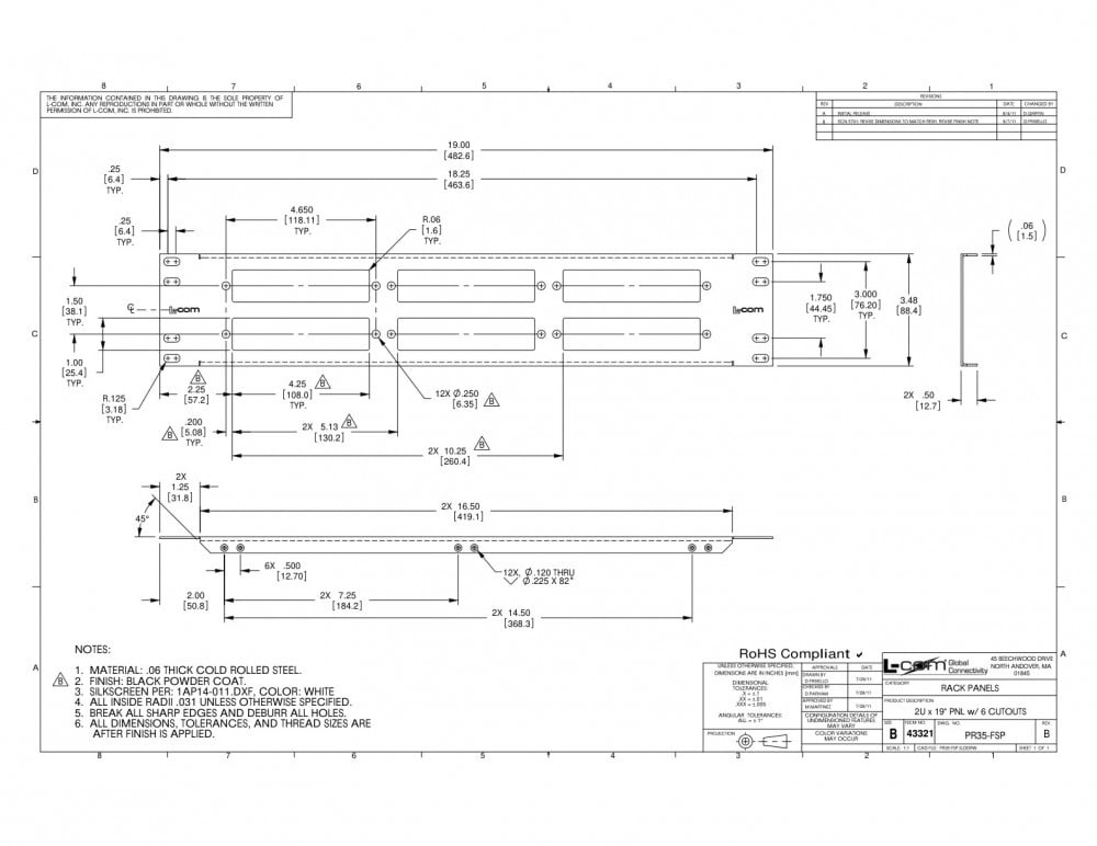 L-com PR35-FSP drawing preview