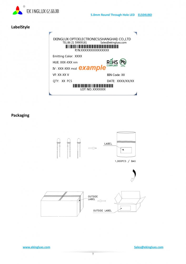 EL504UBD datasheet page 7