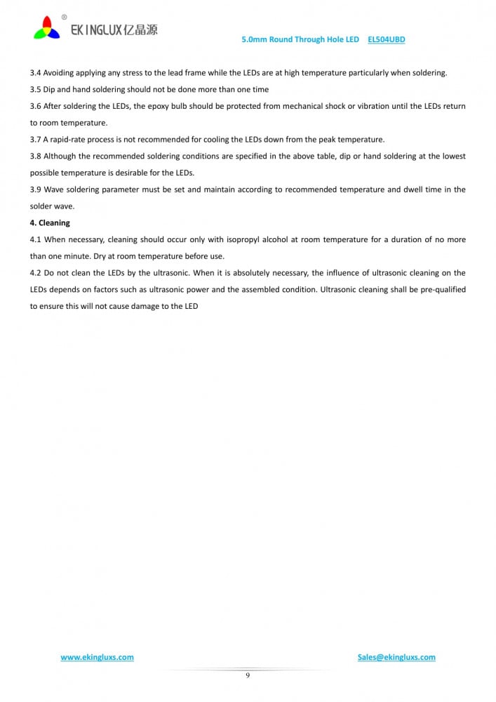 EL504UBD datasheet page 9