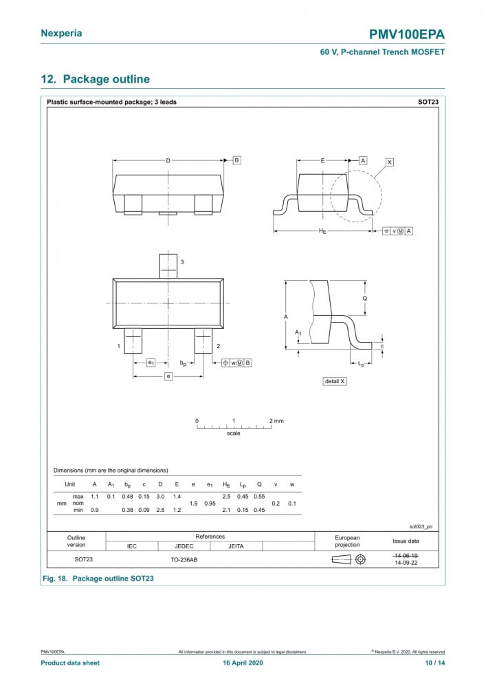 PMV100EPAR datasheet page 10