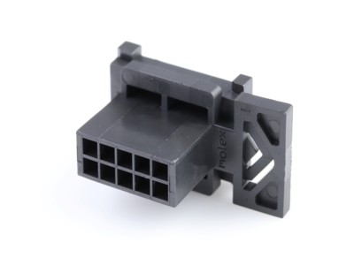 Micro-Fit BMI Plug Housing, Dual Row, Panel Mount, 22 Circuits, Black