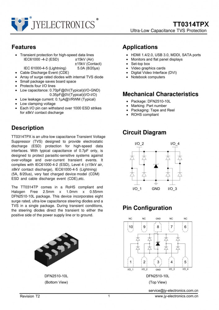 TT0314TPX datasheet page 1