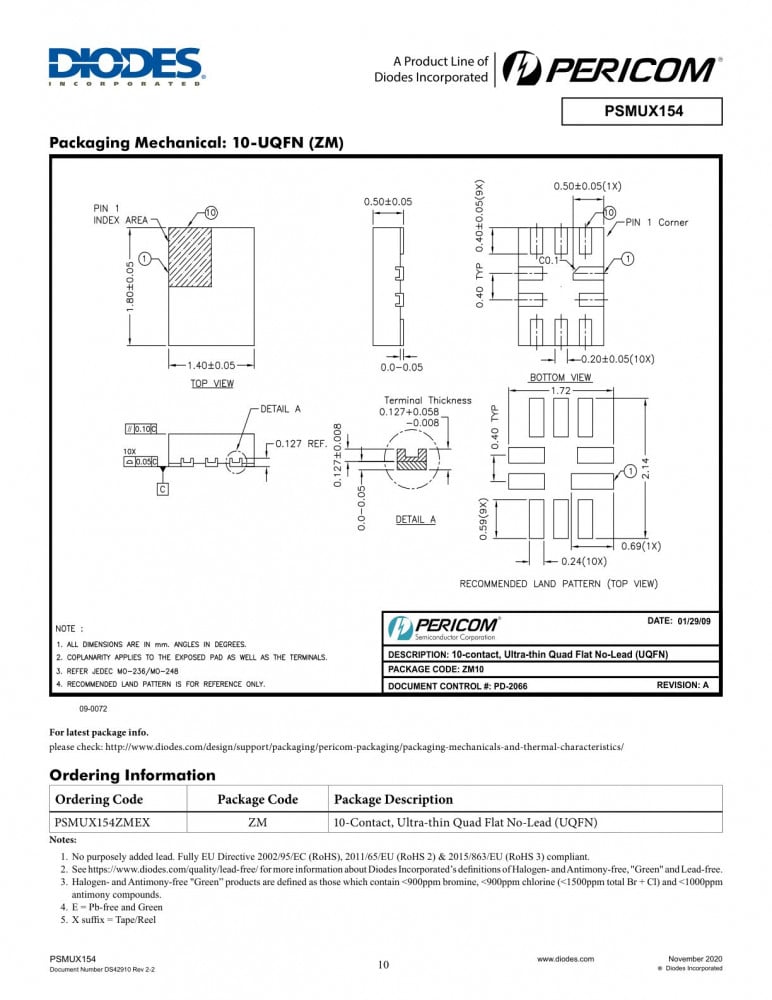 PSMUX154 datasheet page 10