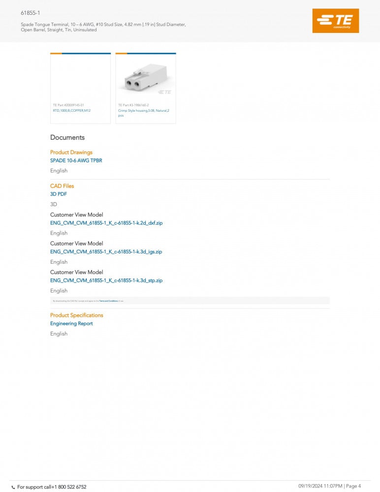 TE Connectivity 61855-1 document page 4