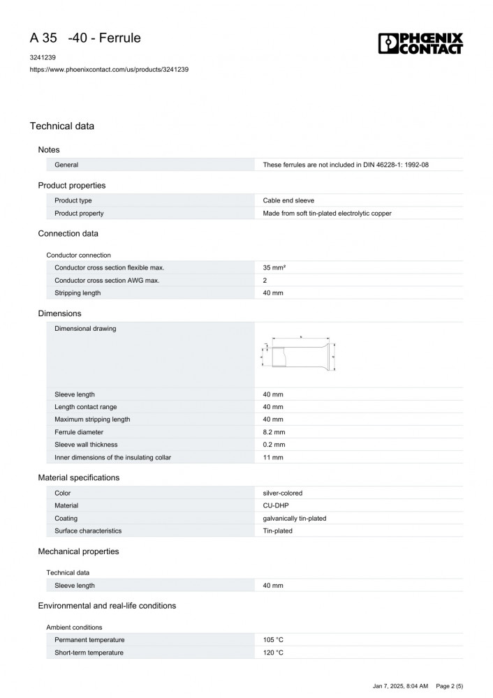 Phoenix Contact 3241239 technical document page 2