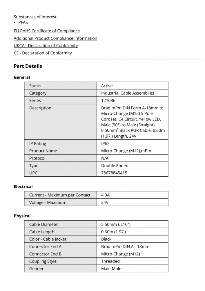 MOLEX 1210360192 technical drawing preview, page 2