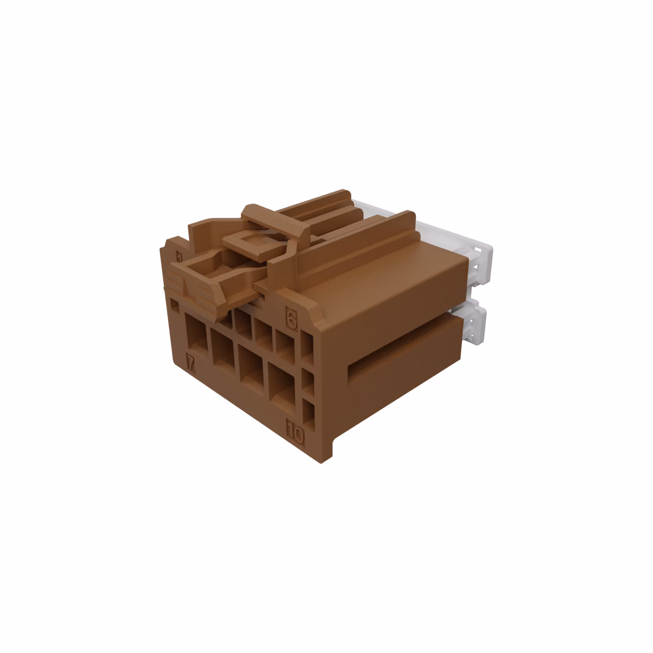 Stac64 Hybrid Receptacle Assembly, 10 Circuit, Brown, Polarization C, with CPA for sale