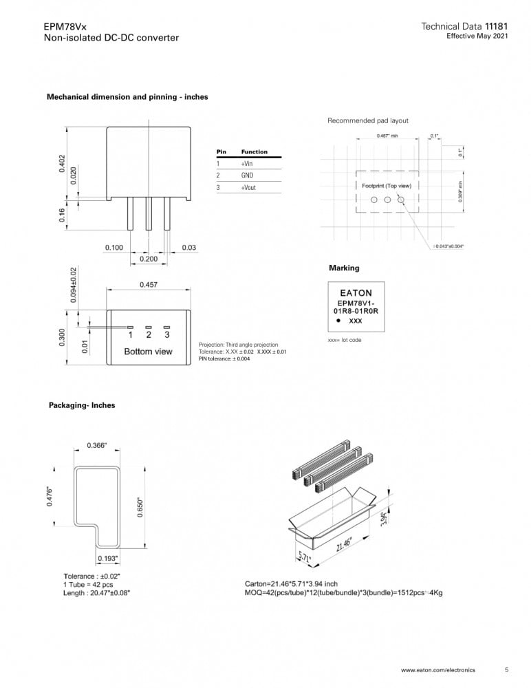 EPM78V2-15R0-01R0R datasheet page 5